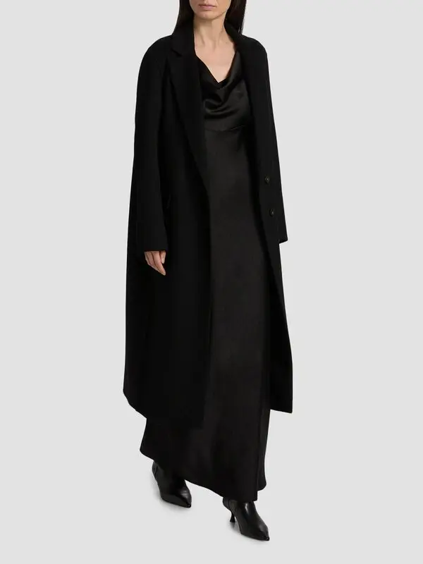 Vince Classic Wool-blend Single-breasted Coat