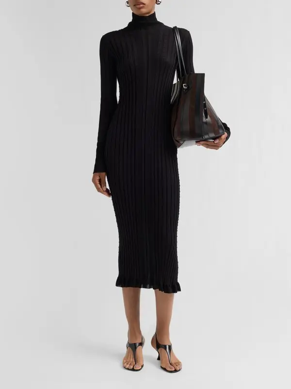 Proenza Schouler Monet Rib-knit Stretch-cotton Midi-dress
