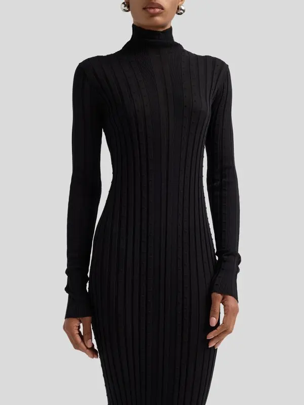Proenza Schouler Monet Rib-knit Stretch-cotton Midi-dress