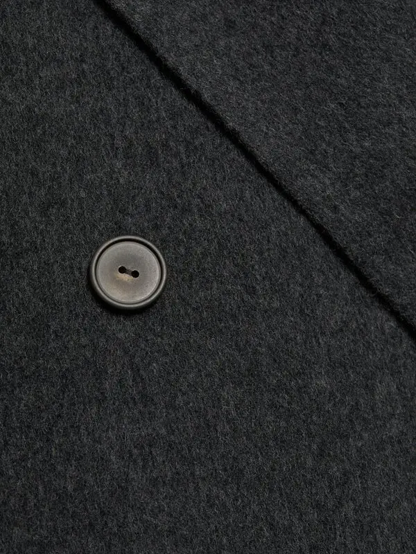 Vince Wool-blend Double-breasted Longline Coat