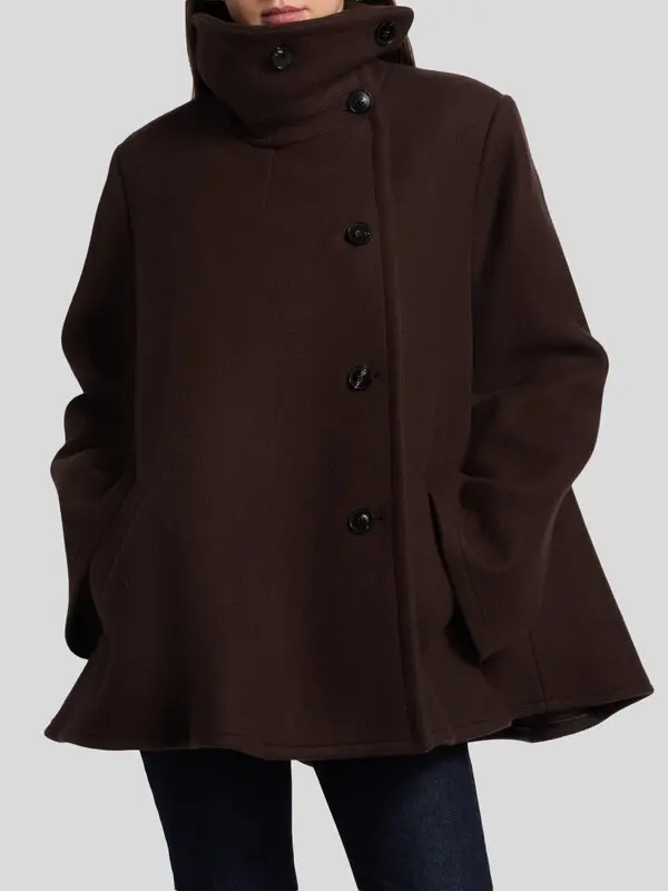 Co Draped Llar Wool-blend