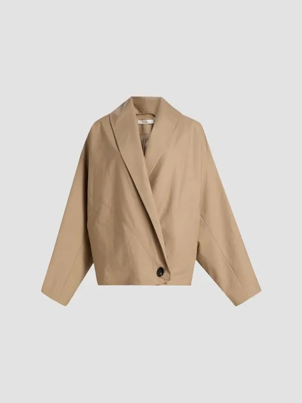 Co Wrap Tton-blend Jacket