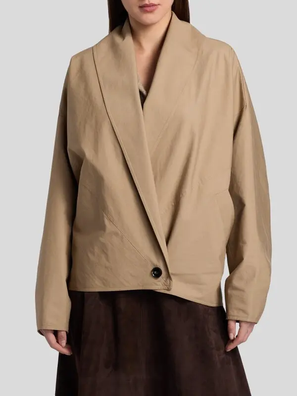 Co Wrap Tton-blend Jacket