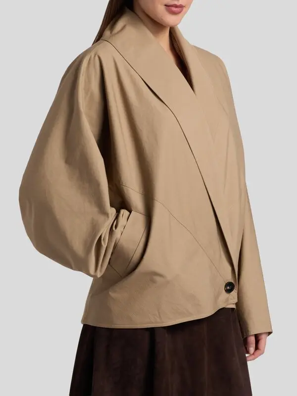 Co Wrap Tton-blend Jacket