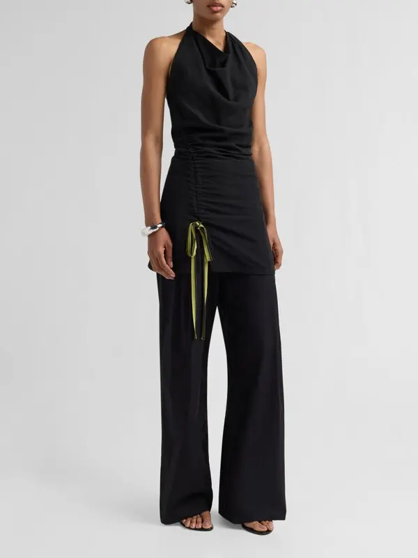 Proenza Schouler Melia Crinkle Halter Top