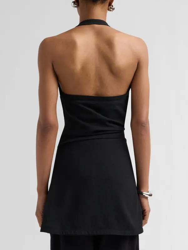 Proenza Schouler Melia Crinkle Halter Top