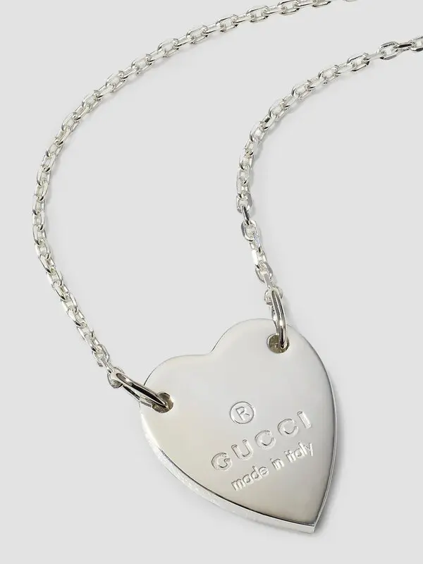 Gucci Heart Charm Sterling Bracelet