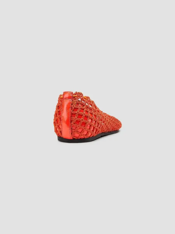 Proenza Schouler Slant Crochet Ballet Flats