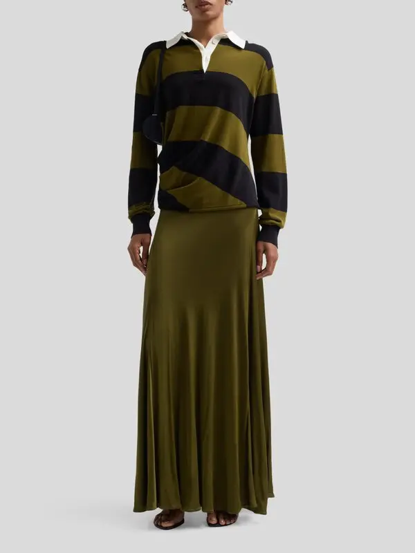 Proenza Schouler Naia Satin Jersey Maxi Dress