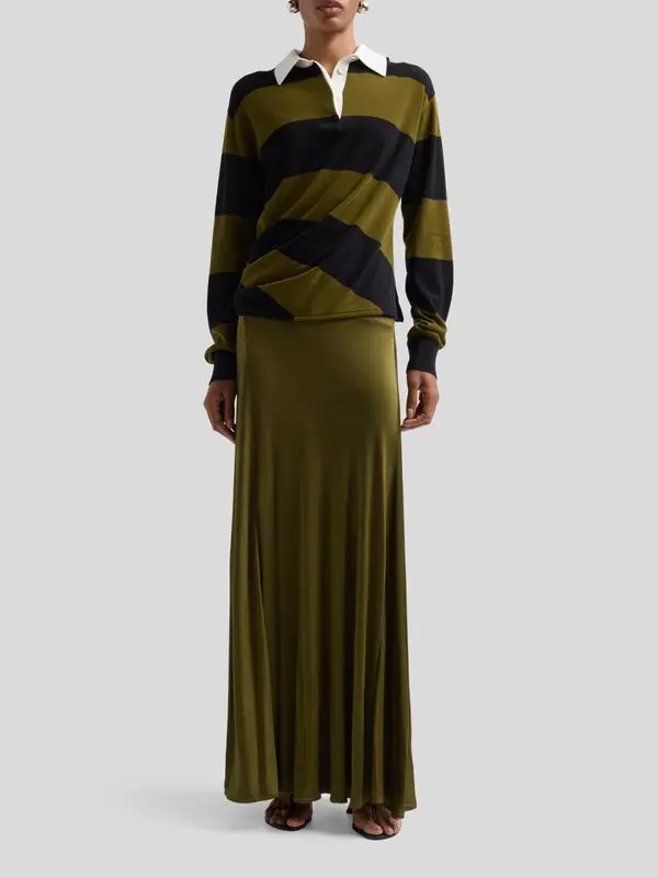 Proenza Schouler Naia Satin Jersey Maxi Dress