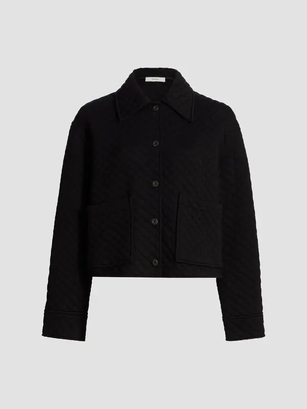 Vince Quilted Cotton-blend Boxy Jacket