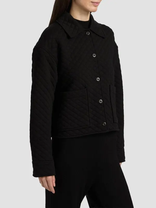 Vince Quilted Cotton-blend Boxy Jacket