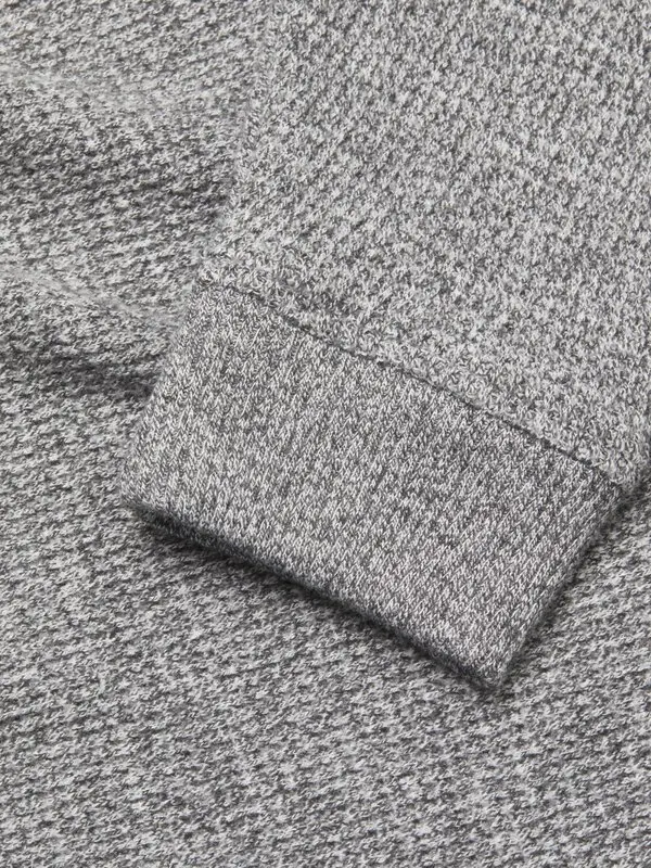 Vince Brushed Waffle-knit Hoodie