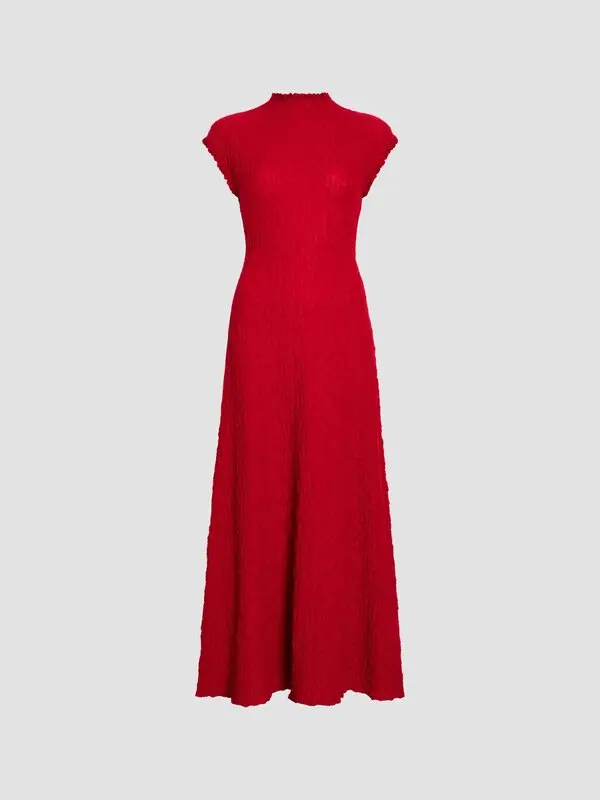 Proenza Schouler White Label Cleo Stretch Jersey Jacquard A-line Midi Dress - Red