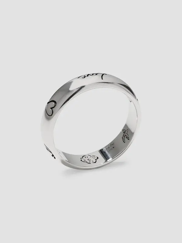 Gucci Blind For Love Sterling Band Ring