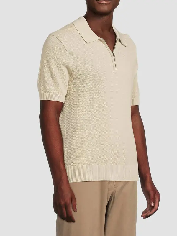 Vince Piqué Cotton-blend Polo Shirt