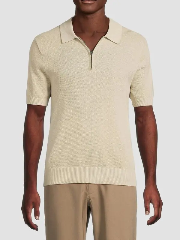 Vince Piqué Cotton-blend Polo Shirt