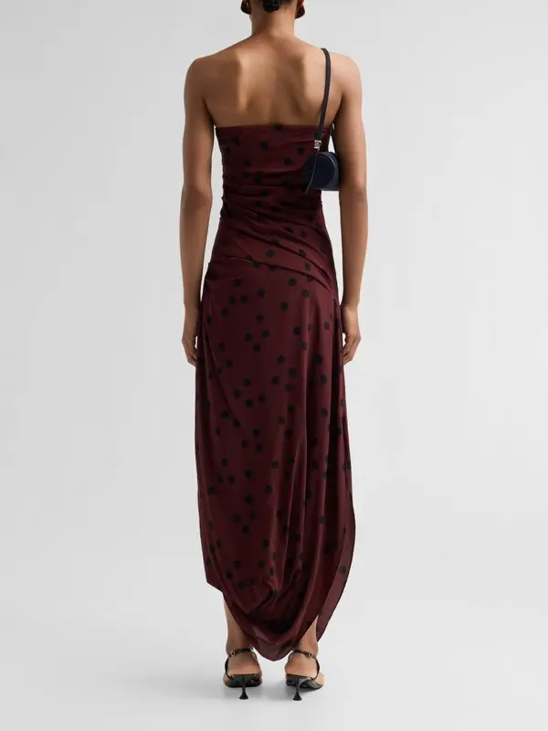 Proenza Schouler Nayara Polka Dot Jersey Maxi Dress