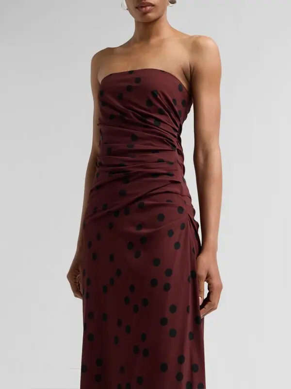 Proenza Schouler Nayara Polka Dot Jersey Maxi Dress
