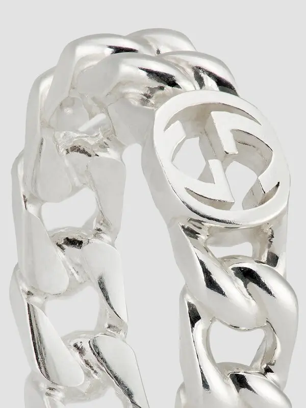 Gucci Interlocking Gg Sterling Ring