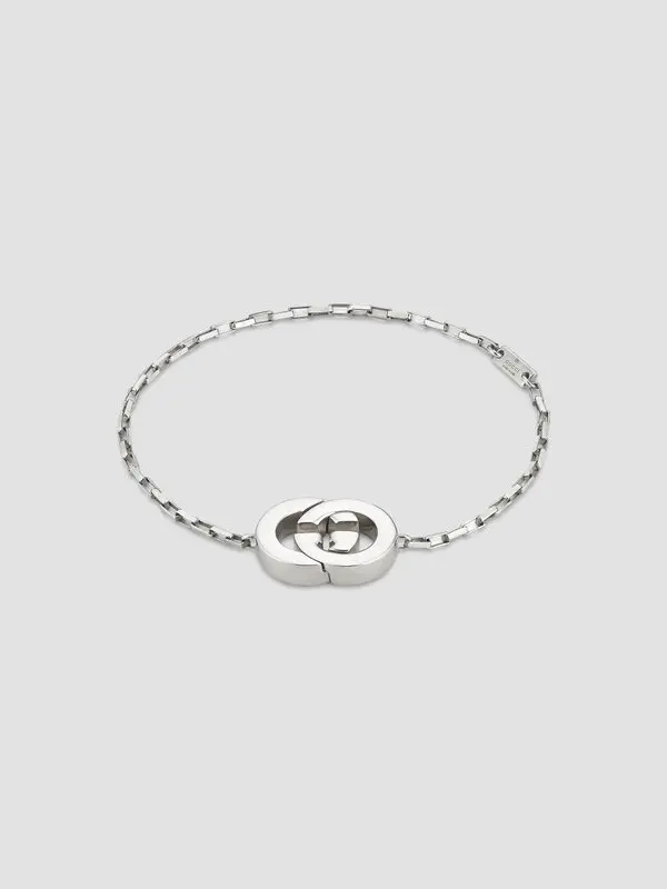 Gucci Interlocking Sterling Bracelet - Silver