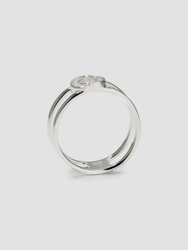 Gucci Interlocking-g Sterling Open Ring