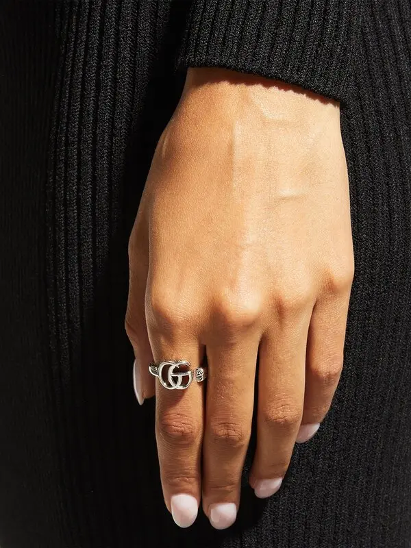 Gucci Gg Marmont Key Sterling Ring
