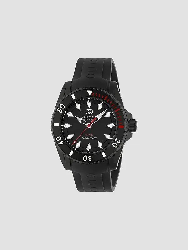 Gucci Dive Stainless Steel & Rubber Watch/40mm