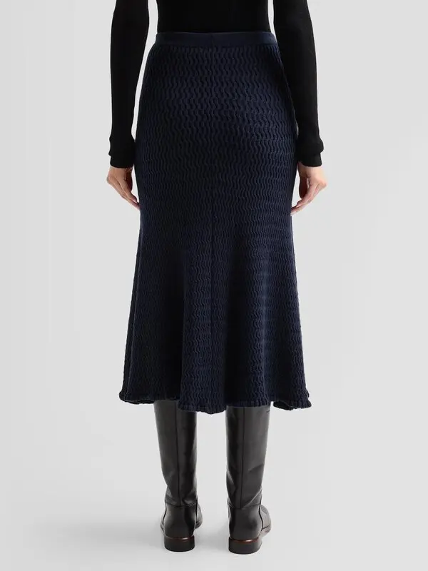 Proenza Schouler White Label Magnolia Cable-knit Midi Skirt