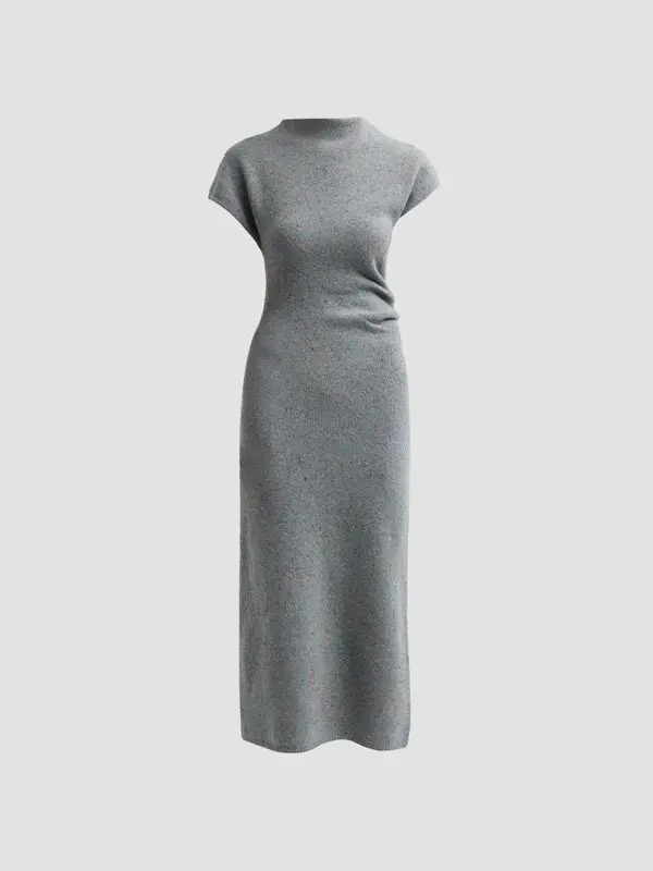 Proenza Schouler Abie Donegal-knit Wool Midi Dress - Blue Multi