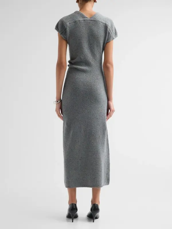 Proenza Schouler Abie Donegal-knit Wool Midi Dress