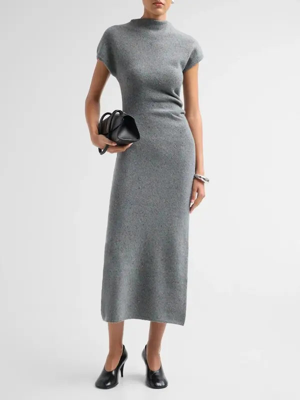Proenza Schouler Abie Donegal-knit Wool Midi Dress