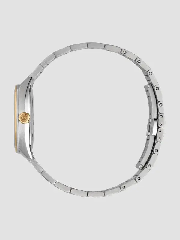 Gucci Interlocking Two-tone Stainless Steel & 0.04 Tcw Diamond Bracelet Watch/29mm