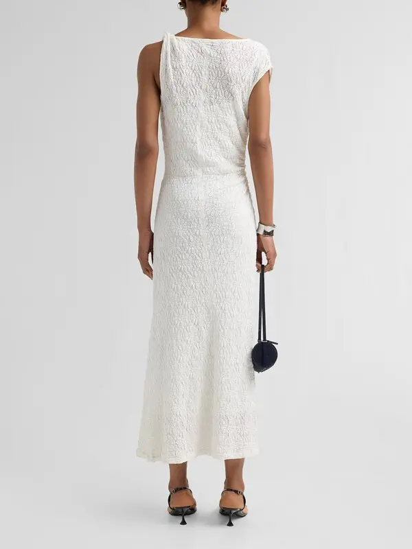 Proenza Schouler White Label Astra Textured Cotton-blend Ruched Midi Dress