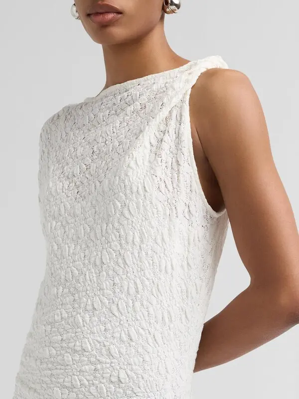 Proenza Schouler White Label Astra Textured Cotton-blend Ruched Midi Dress
