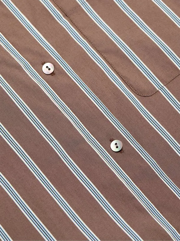 Vince Striped Cotton-nylon Shirt