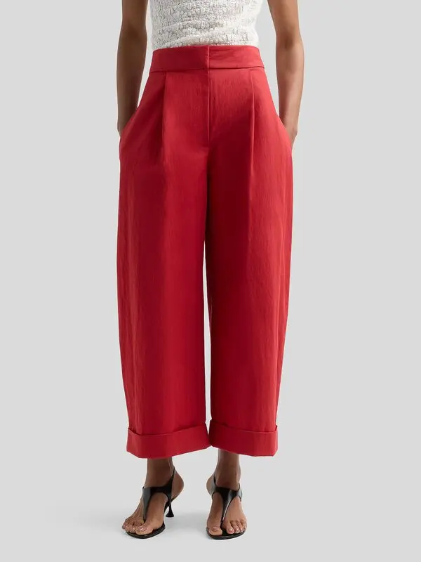 Proenza Schouler White Label Talla Cotton-blend Wide-leg Pants