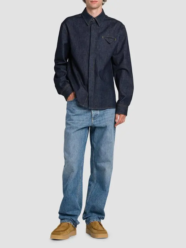 Bottega Veneta Vintage Indigo Wash Wide-leg Jeans
