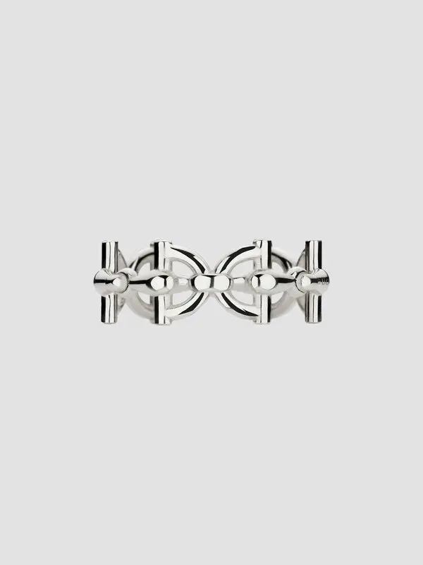 Gucci Staffa Sterling Stirrup Ring