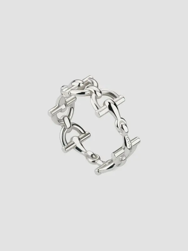 Gucci Staffa Sterling Stirrup Ring