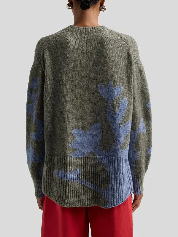 Proenza Schouler White Label Cathy Abstract Rib-knit Sweater