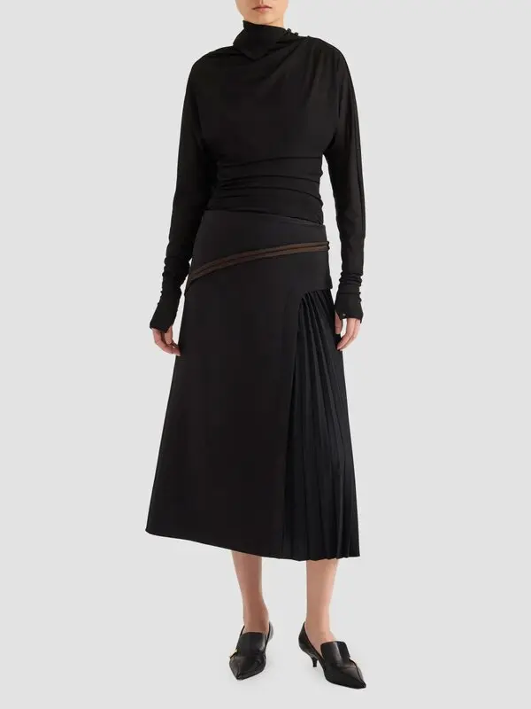 Proenza Schouler Golda Gauzy Jersey Top