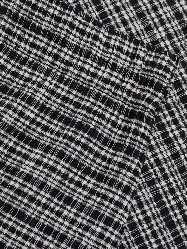 Vince Checked Pencil Midi-skirt - Eclipse Combo