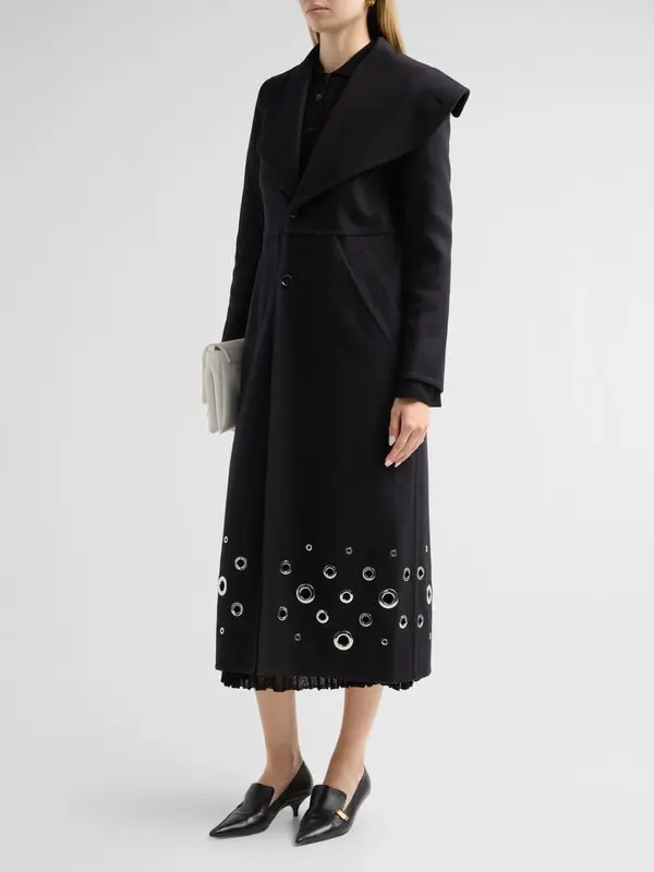 Proenza Schouler Alix Compact Melton Wool Coat