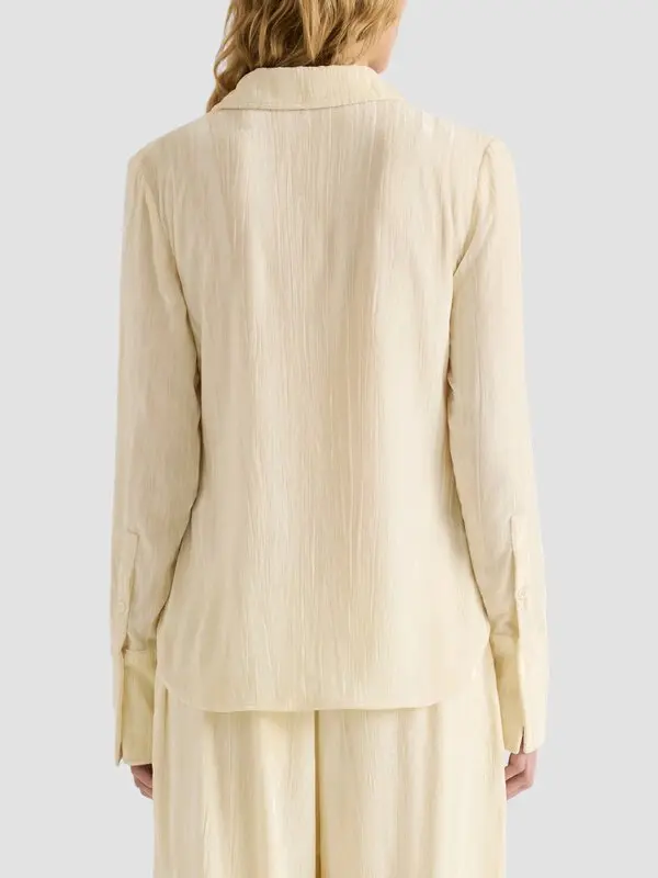 Proenza Schouler White Label Madi Crushed Velvet Shirt