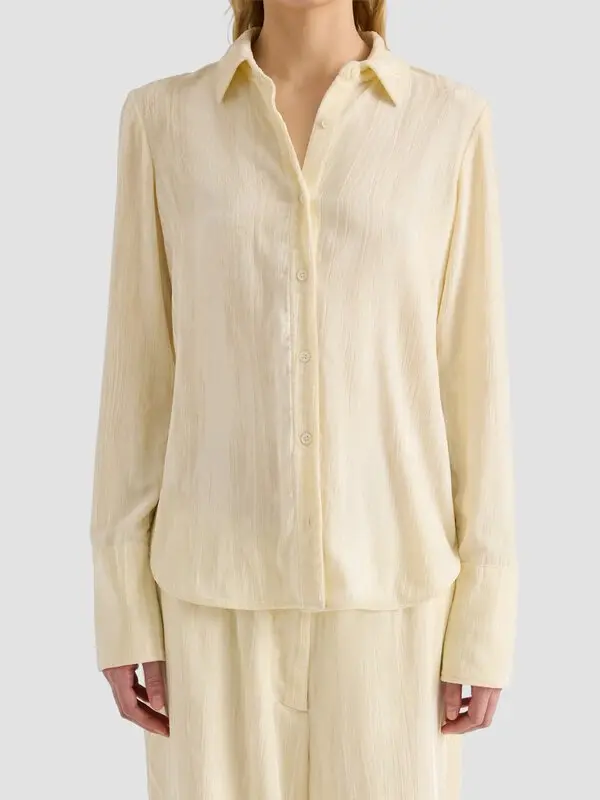 Proenza Schouler White Label Madi Crushed Velvet Shirt