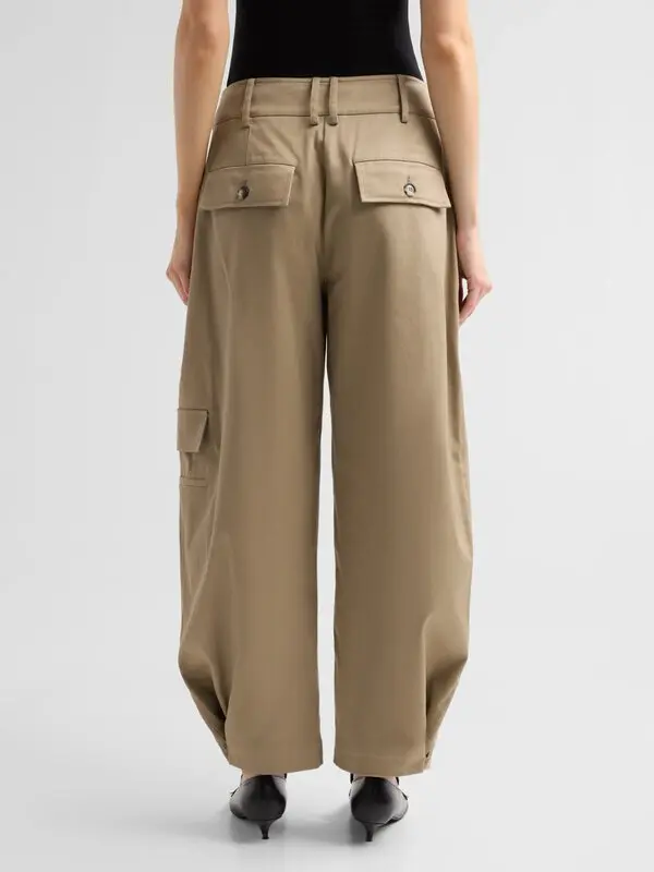 Proenza Schouler White Label Talla Cotton Twill Pants - Wood