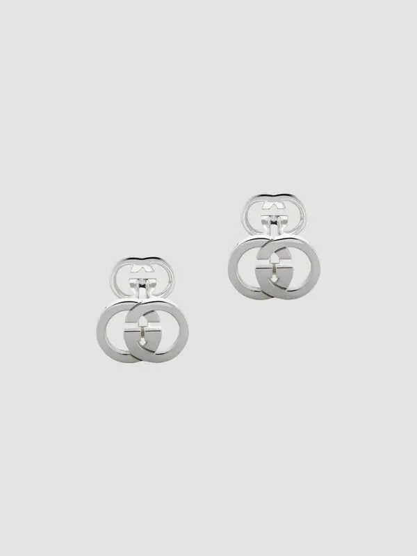 Gucci Interlocking G Sterling Cufflinks - Silver