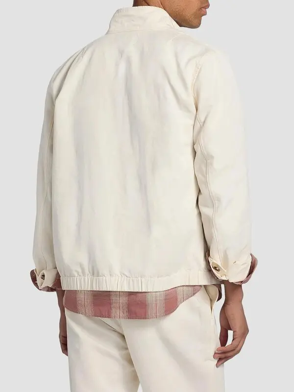 Vince Cotton-linen Bomber Jacket - Blanco