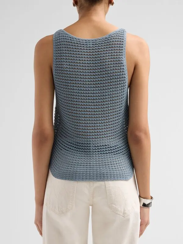 Vince Cotton Cord Tank - Lagoon